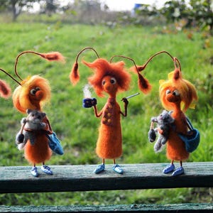 Needle Felted Cockroach, Сute Cockroach Figurine, Fairy Cockroach ...