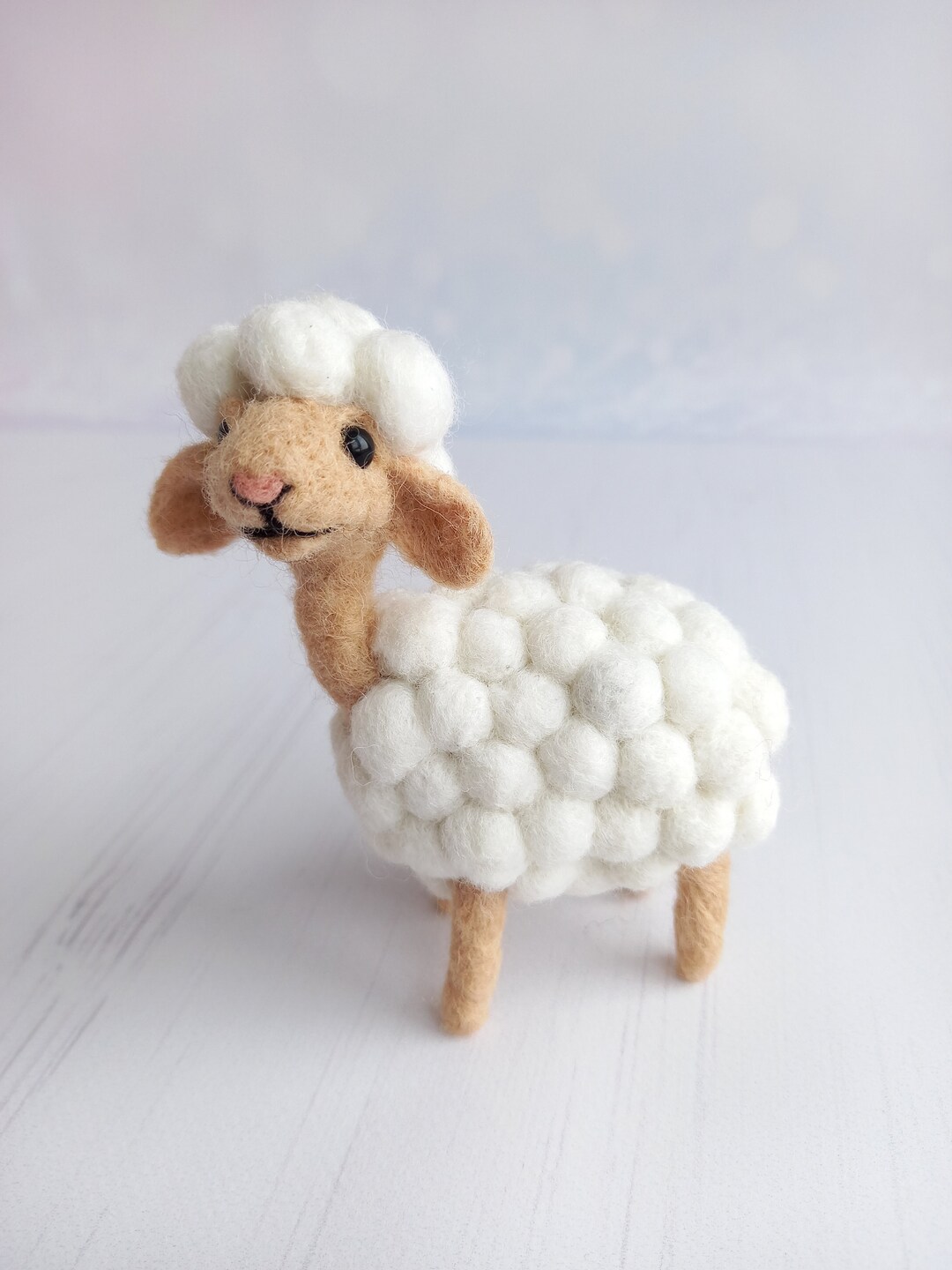 Needle Felted Sheep Felted Animal Figure Needle Feltsheep Wool Felt ...