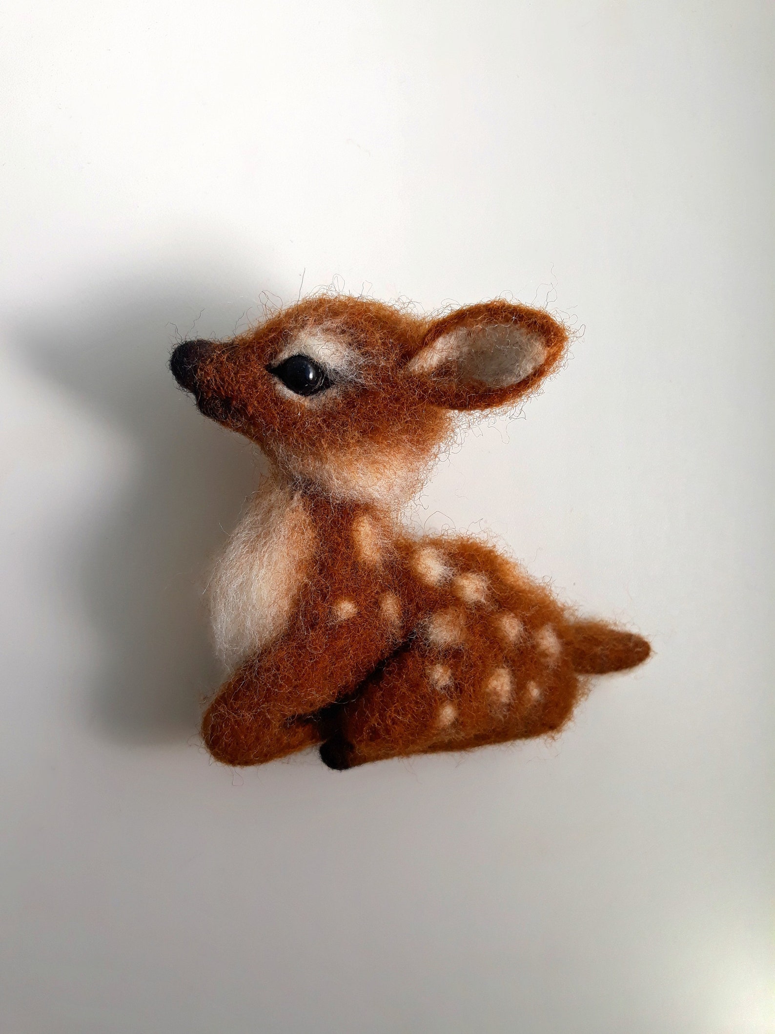 Needle Felt Little Deer Felted Animal Needle Felted Roe Deer | Etsy