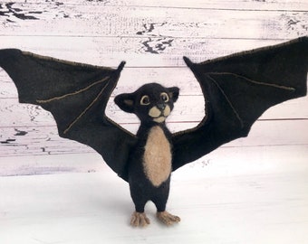 Needle Felt Bat - Etsy