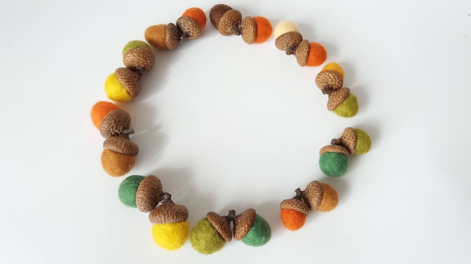 Felt Acorns Wool Felted Acorns Autumn Colors Twins Acorns - Etsy