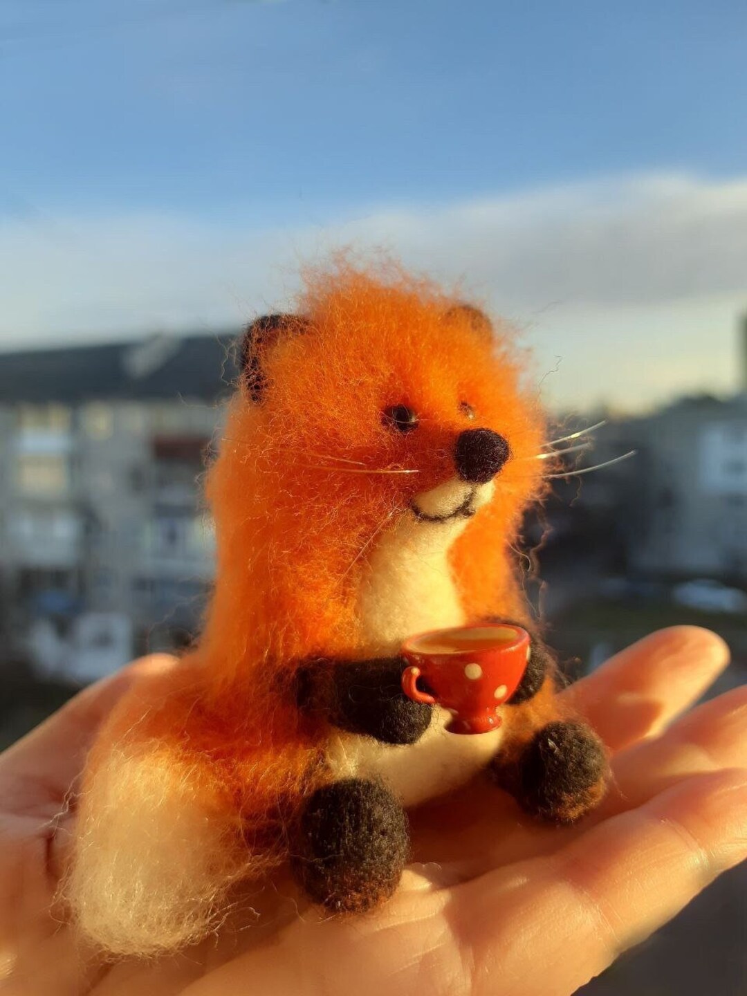 Felted Animals, Needle Felted Fox, Felt Fox, Needle Felted Animal ...