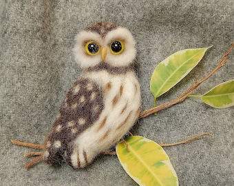 Needle Felted Owl - Etsy