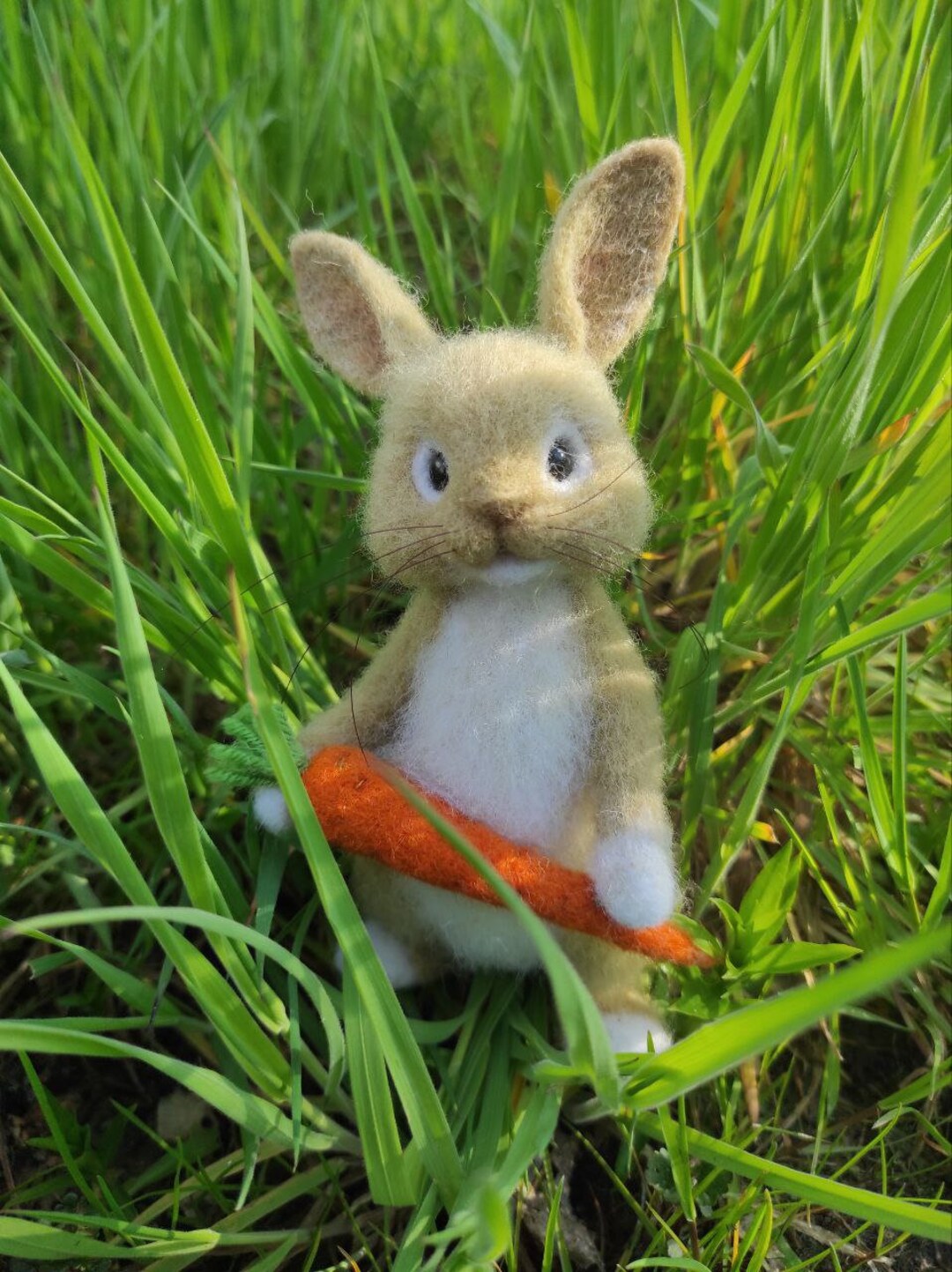 Needle Felted Bunny Wool Felted Rabbit Felted Hare Felted Animal Wool ...