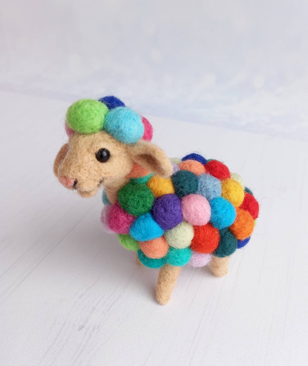 Needle Felted Sheep Felted Animal Figure Needle Feltsheep Wool Felt ...