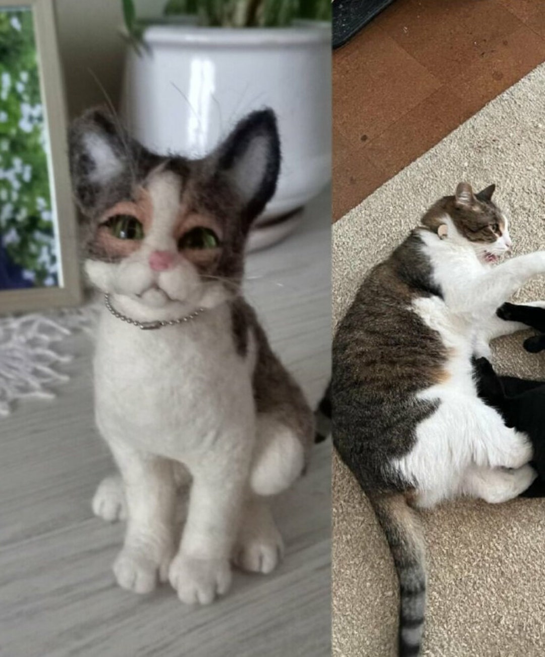 Kitten Replica Personalized Cat Custom Felted Cat Felted - Etsy