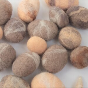 Felted Pebbles, Wool Stones, Felted Stones, Wool Felted Stone, Felt ...