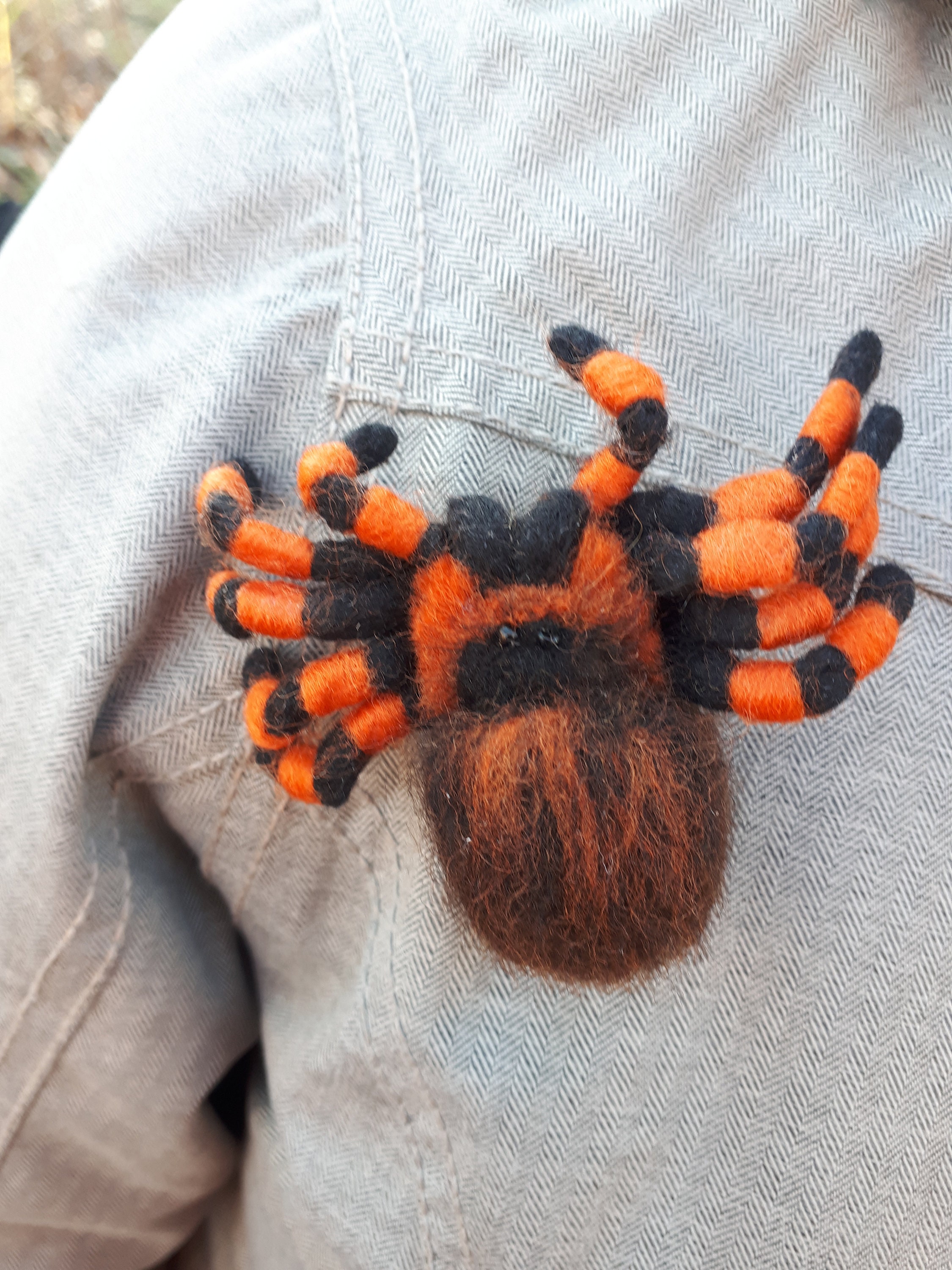 Felted Spider Brooch Needle Felted Pin Spider Brooch Needle - Etsy