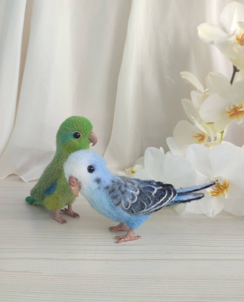 Needle Felted Parrot Felted Bird Felt Parrot Sculpture Parrot - Etsy
