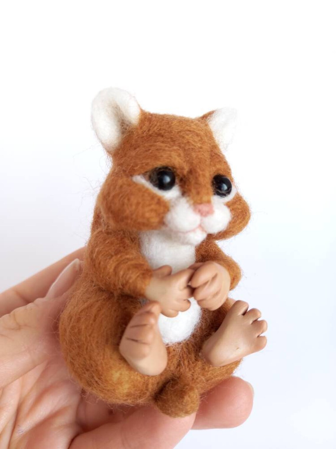 Needle Felted Hamster Felted Animal Felt Hamster Needle Felt - Etsy