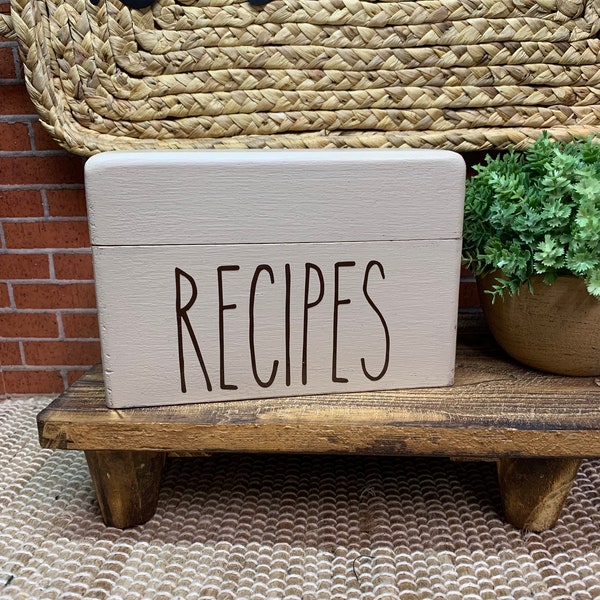 Rustic Recipe Box - Etsy