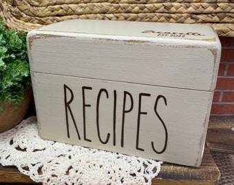 Rustic Recipe Box - Etsy