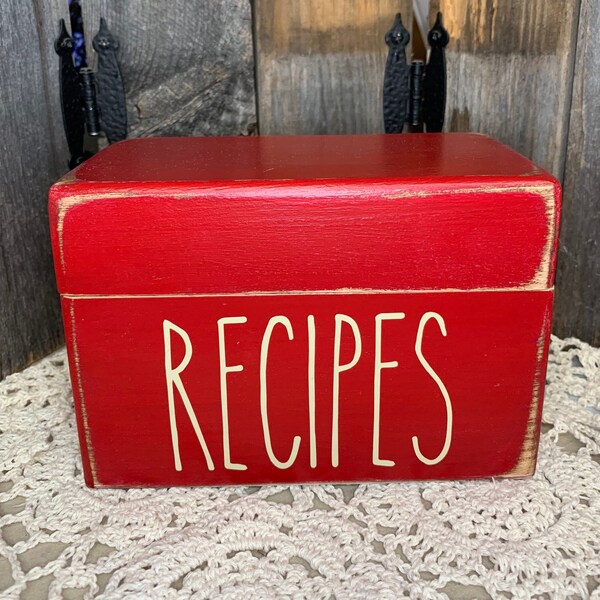 Vintage Recipe Box - Etsy