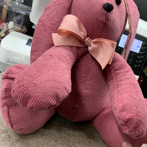 Memory BUNNY Rabbit Keepsake Animal REMEMBRANCE Gift Memorial Made From ...