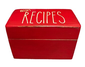 Custom Recipe Box - Etsy