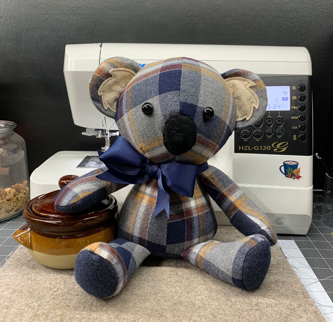 Memory KOALA Handmade Keepsake Animal Made From Love One's Clothing Grief and Mourning - Etsy