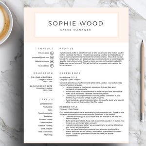 Teacher Resume Template CV Template MS Word Professional Resume Design ...