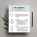Mint Resume Template for Word | Creative CV | 1 & 2 Page Resume With ...