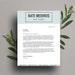 Mint Resume Template for Word | Creative CV | 1 & 2 Page Resume With ...
