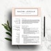 Creative Resume Template for Word & Pages | Blush CV Template ( 1 and 2 ...