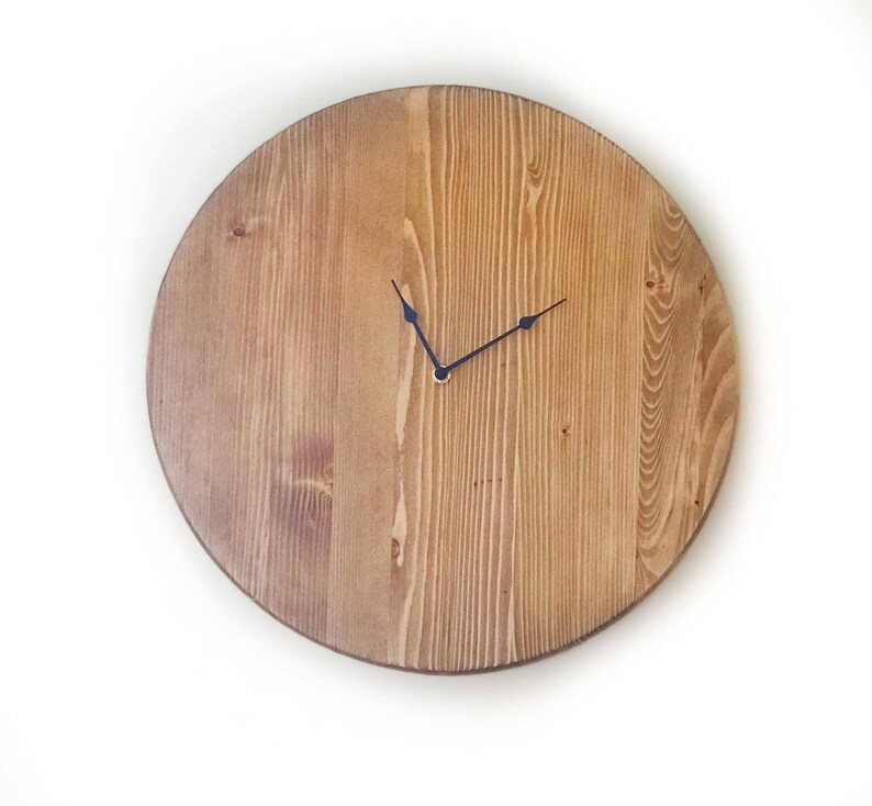 Large Wall Clock Rustic Wall Clock Oversized Wall Clock - Etsy