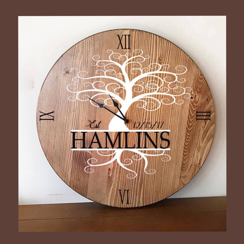 Large Wall Clock Rustic Wall Clock Oversized Wall Clock - Etsy