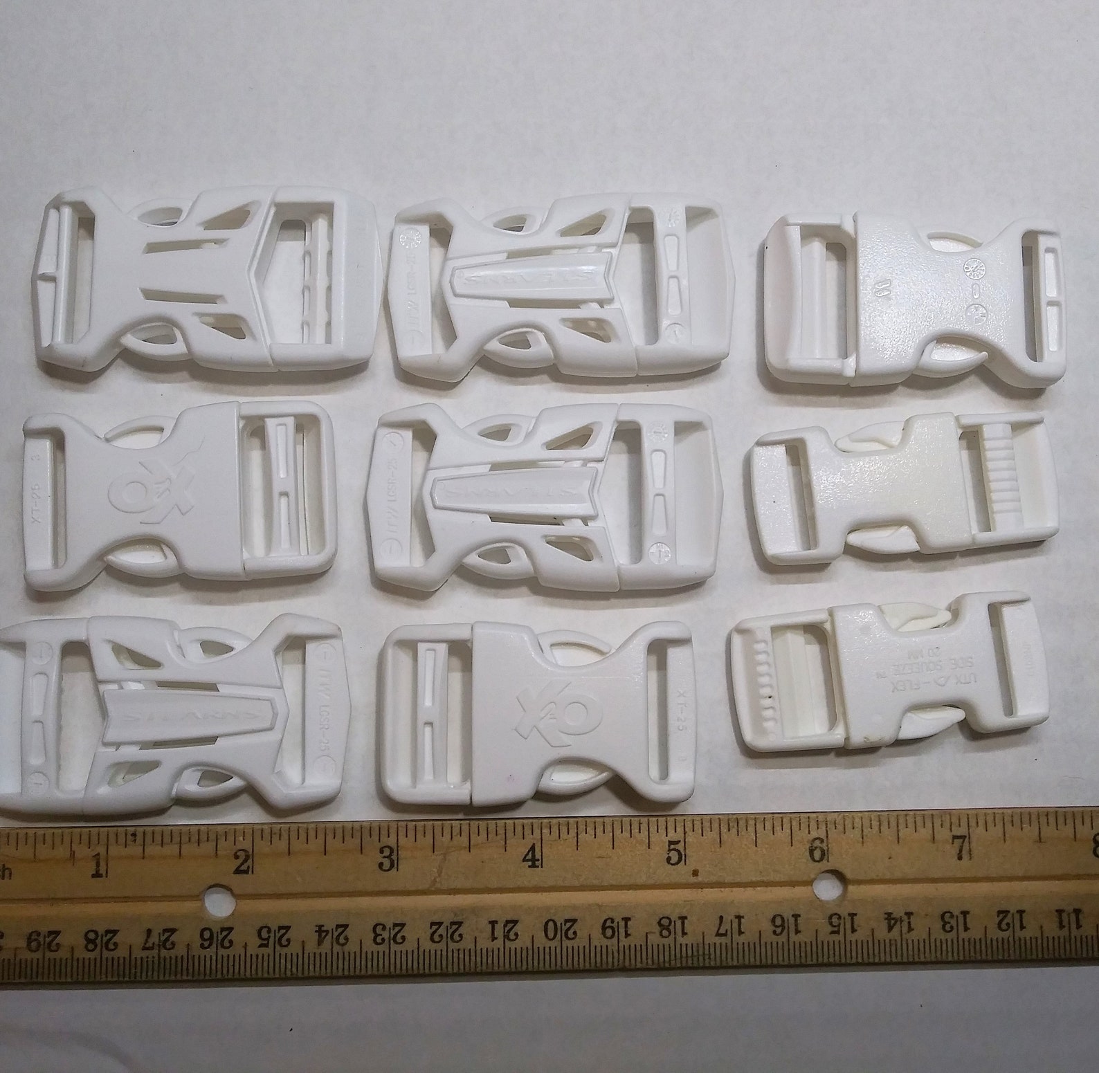 Reclaimed Plastic Buckles Lots and Sets, Salvaged Side-release Buckles ...