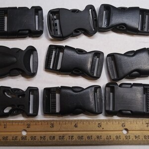 Reclaimed Plastic Buckles Lots and Sets, Salvaged Side-release Buckles ...