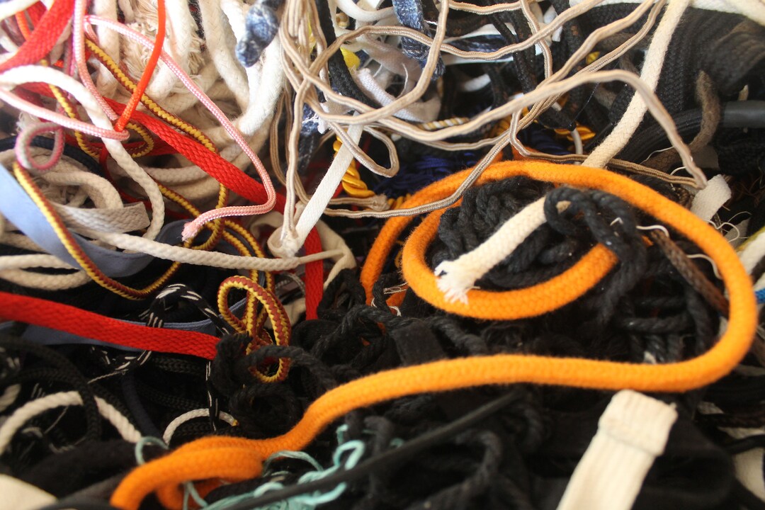 4oz Scrap Rope, Cord, Laces. Strings, and Things, Salvaged Secondhand ...