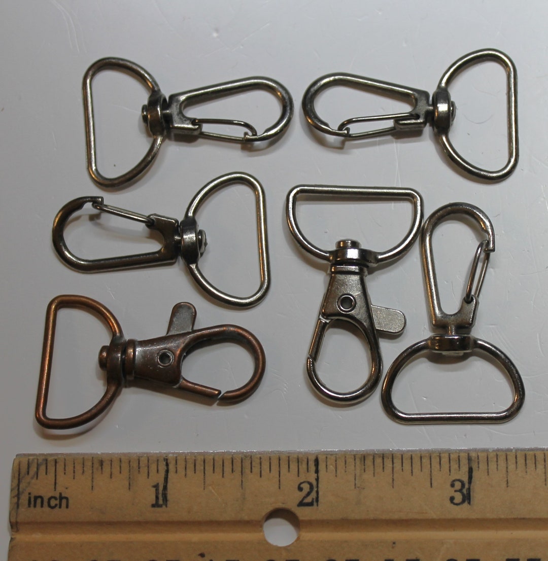 Reclaimed Metal Swivel Clips, Circular Clips, Etc, Salvaged Purse ...