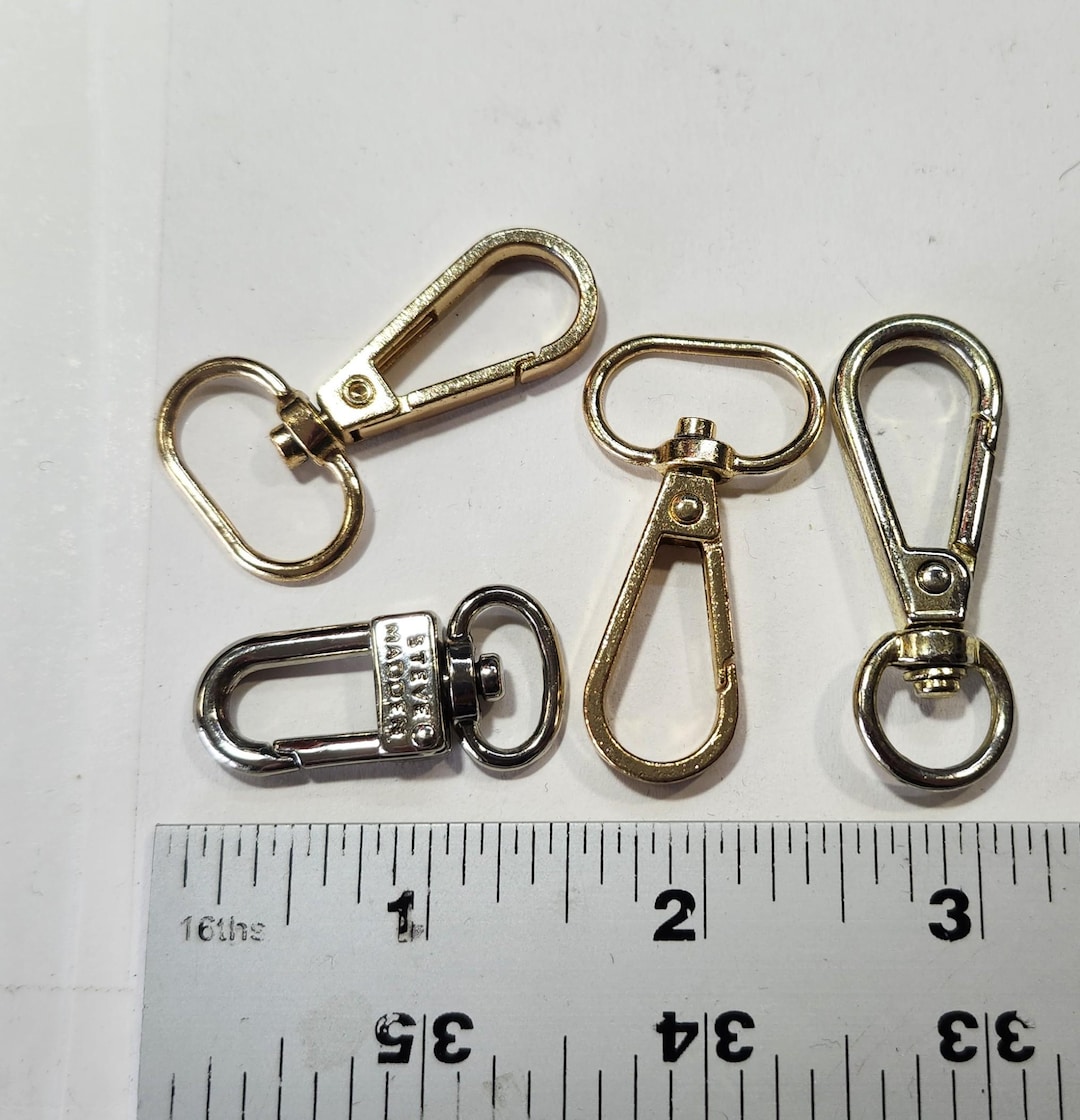 Reclaimed Metal Swivel Clips, Circular Clips, Salvaged Purse Hardware ...