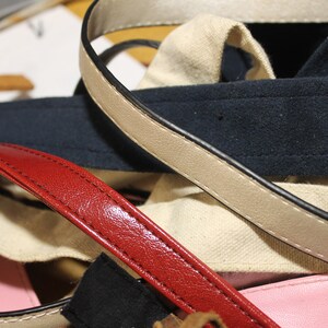 8oz Salvaged Purse Straps and Bag Handles, Scraps, Faux and Genuine ...