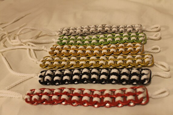 Soda Can Tab Bracelet Made in a Variety of colors single | Etsy