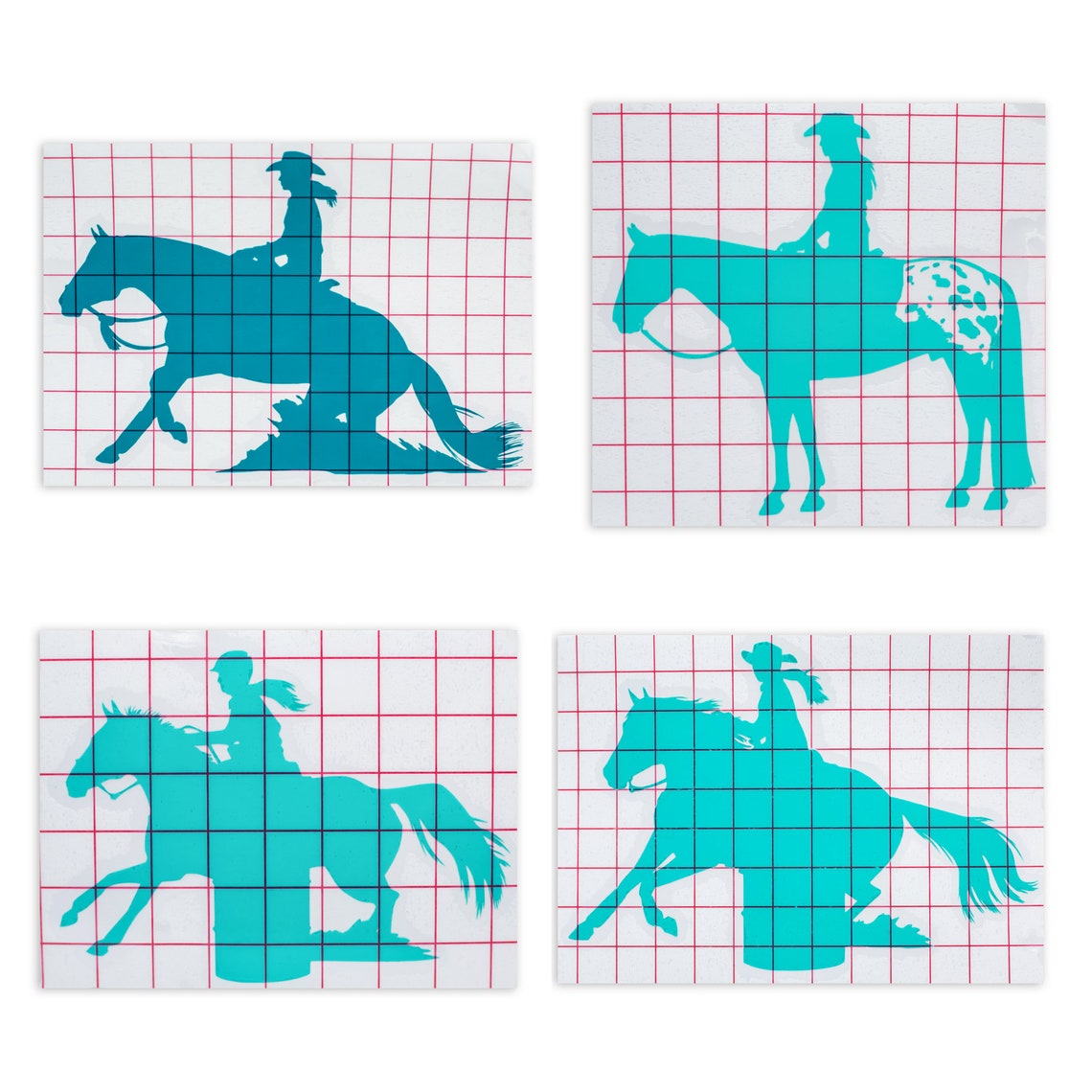 Western Horse Equestrian Decal Equine Rampaige - Etsy