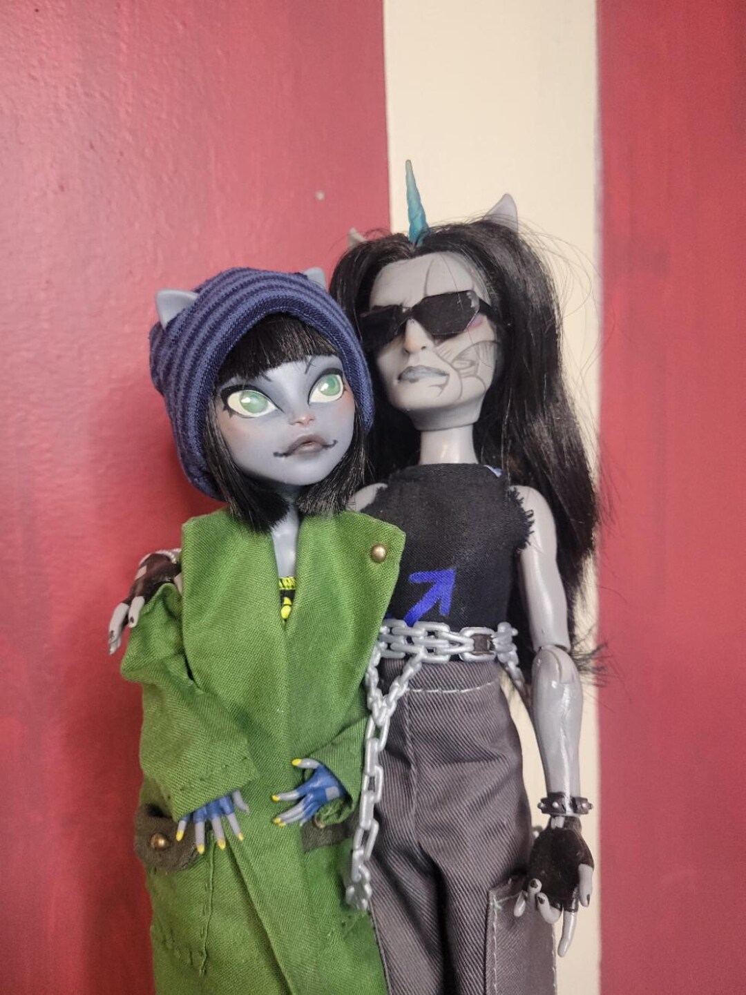 Homestuck Nepeta and Equius Inspired Monster High Custom OOAK - Etsy