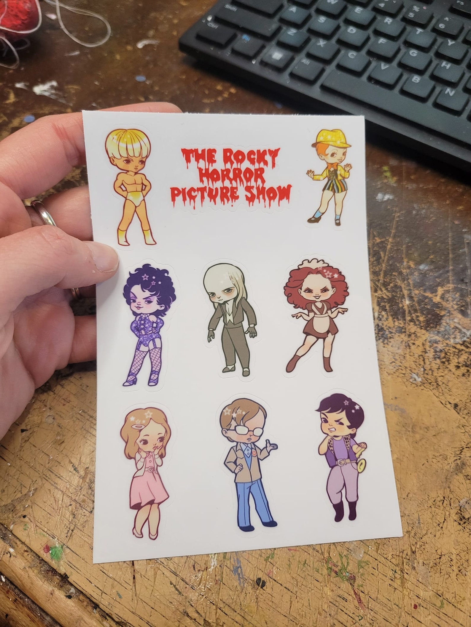 Rocky Horror Picture Show Chibi Characters Sticker Sheet - Etsy