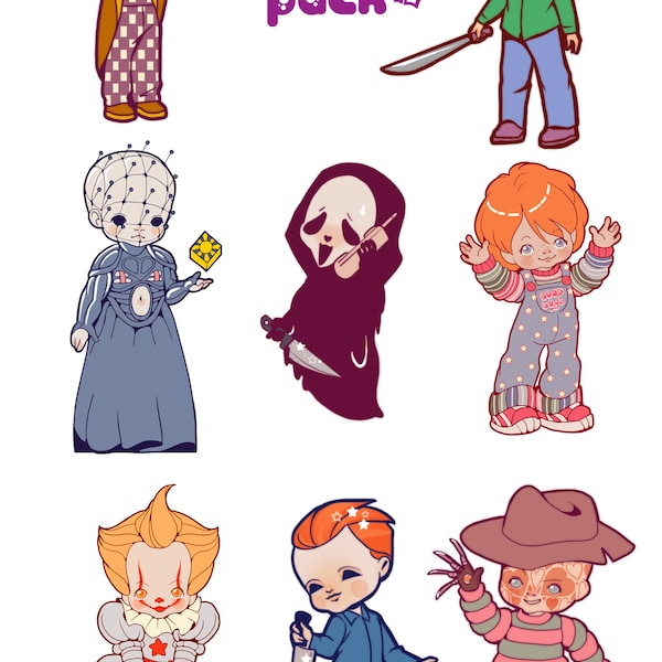 Chibi Slashers - Etsy