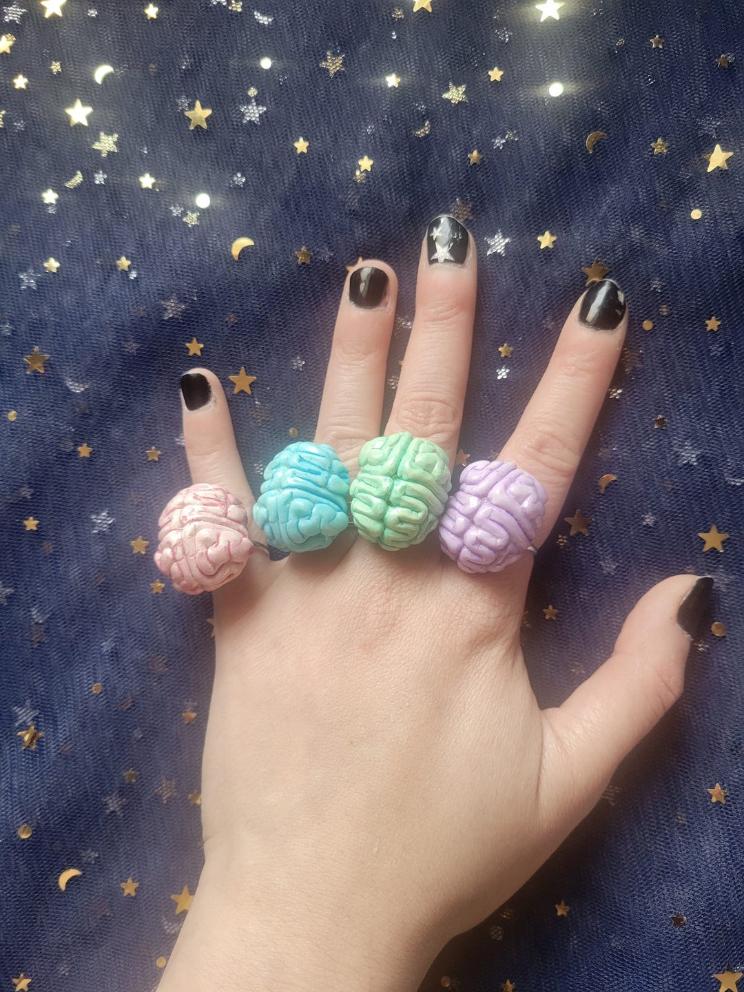 Pastel Brain Ring - Etsy
