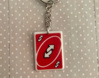 Uno Card Keyring - Etsy