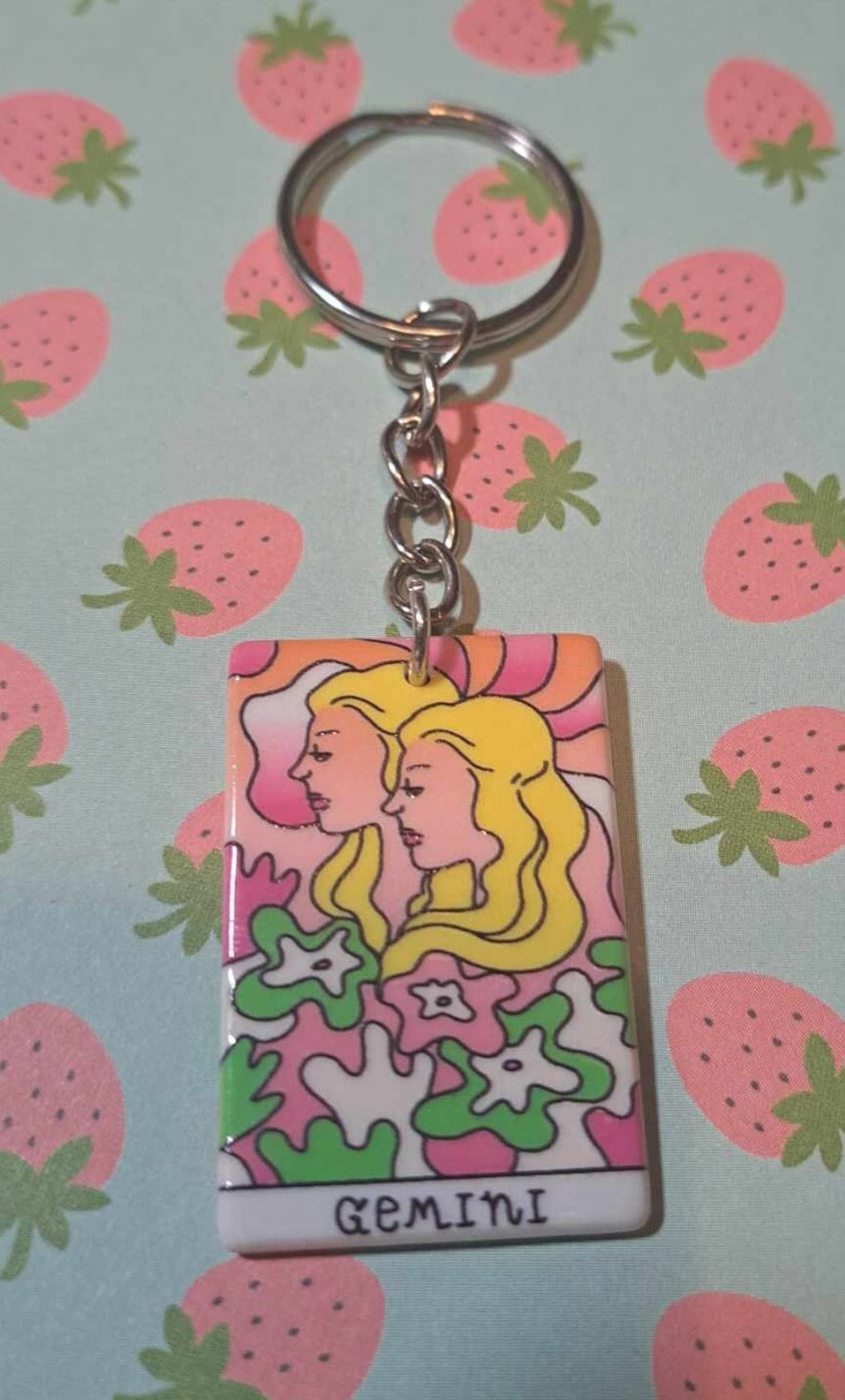 Horoscope - Gemini Keychain - Etsy