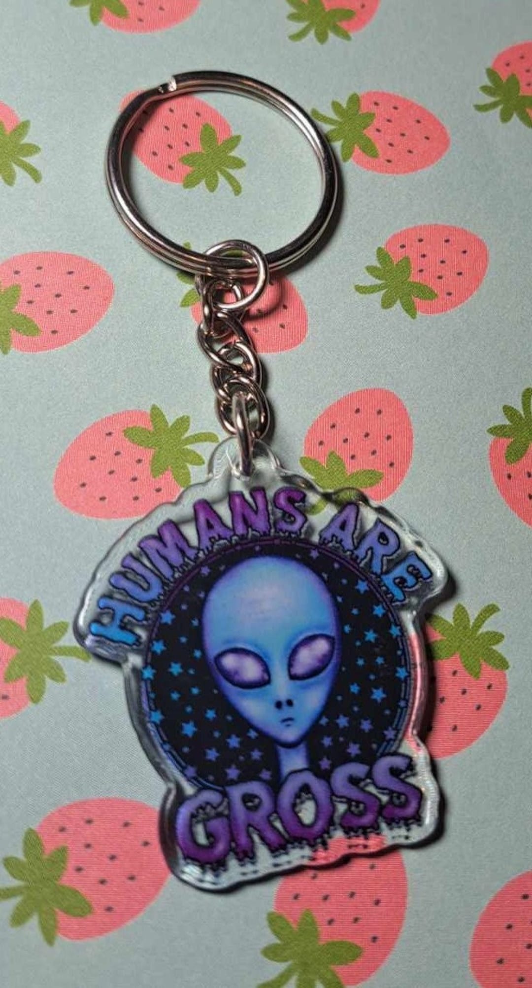 Humans Are Gross Keychain - Etsy