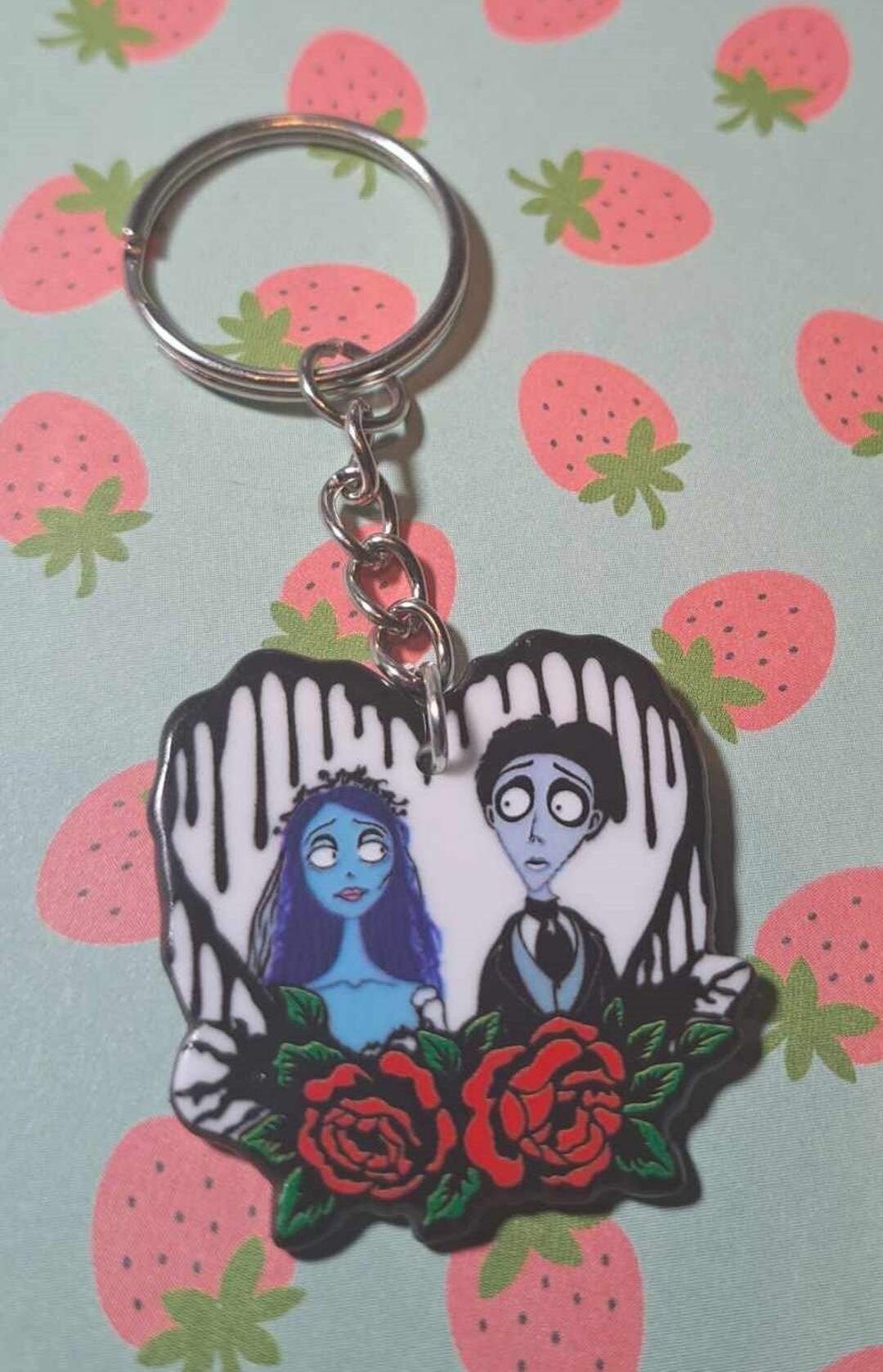 Corpse Bride - Victor and Emily Keychain - Etsy