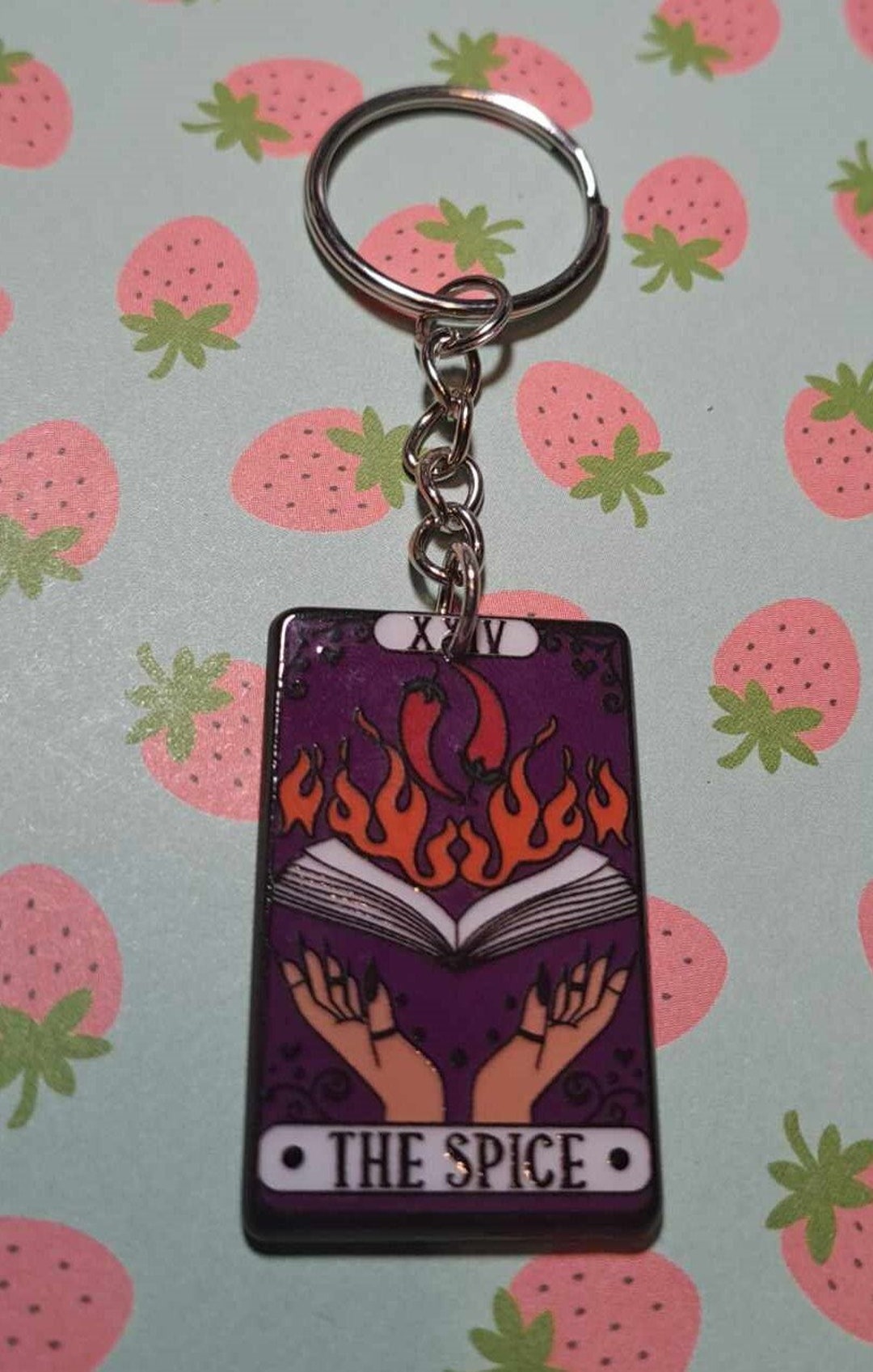 The Spice Book Keychain - Etsy
