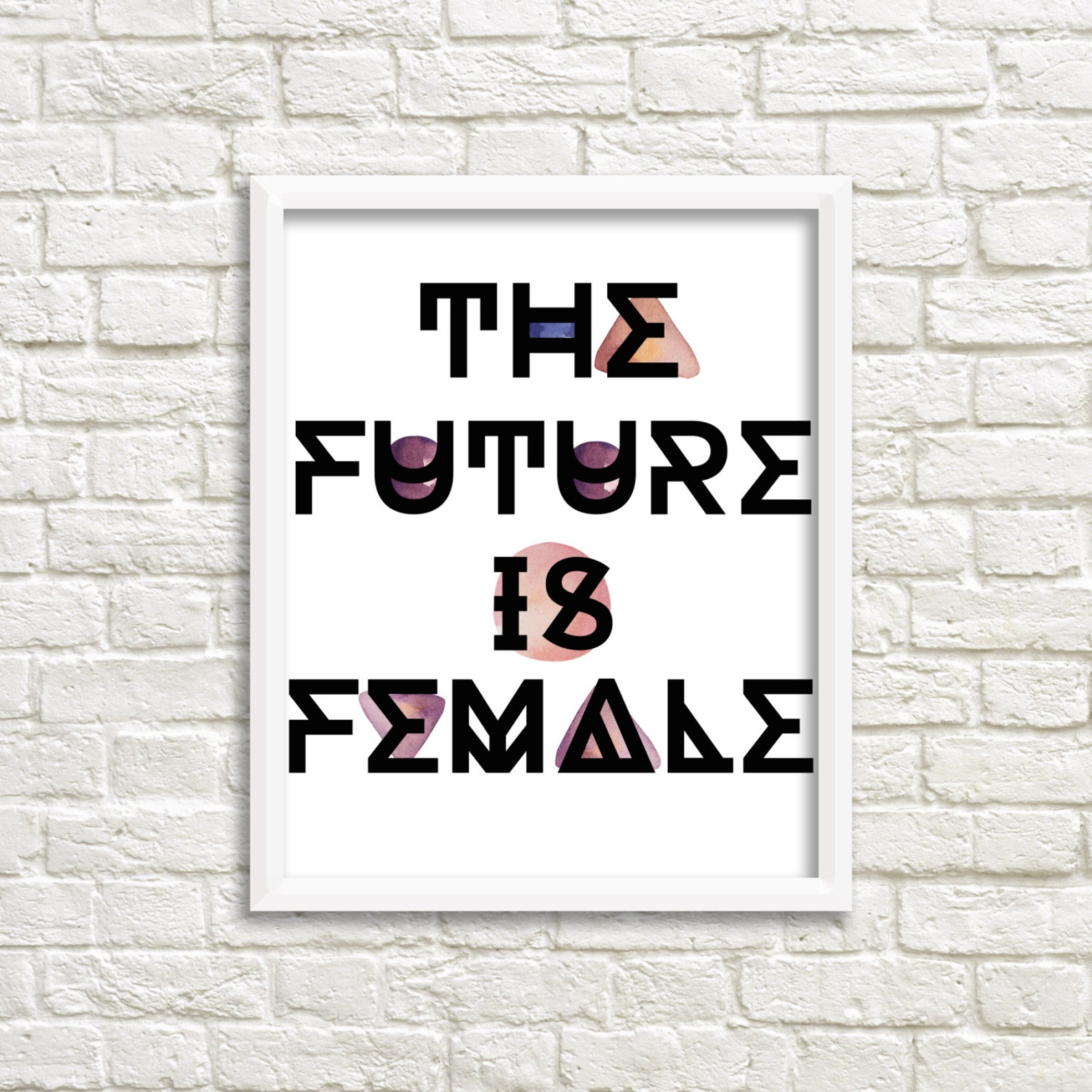 The Future is Female Print, Printable Wall Art, TYPOGRAPHY Art ...