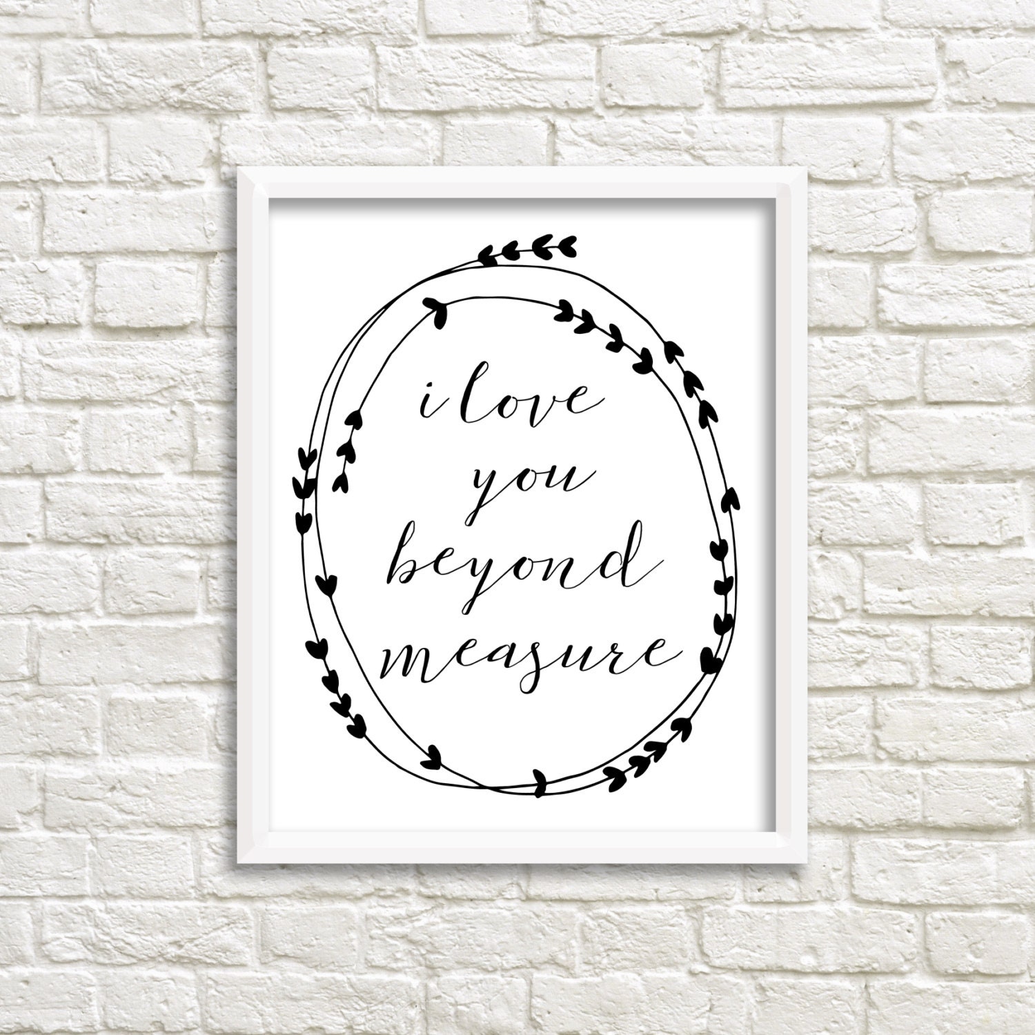 I Love You Beyond Measure, I Love You Print, Nursery Decor, Childrens ...