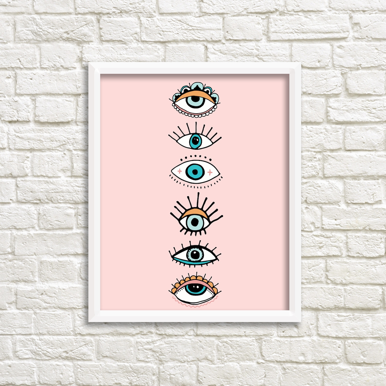 Eye Print, Eye Illustration Print, Minimal Home Decor Print, Nordic ...