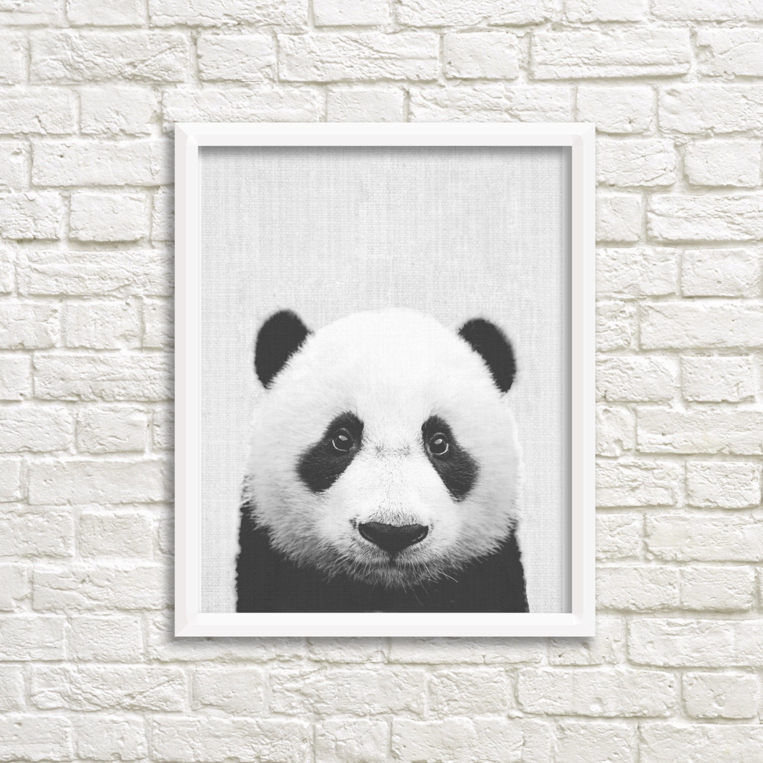 Panda Print, Panda Bear, Panda Wall Decor, Panda Photo, Black and White ...