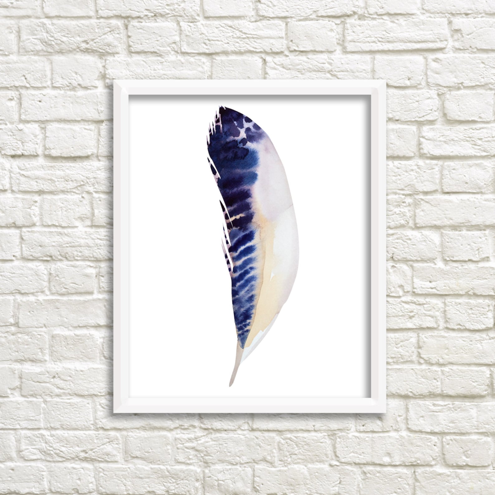 Printable Art, Set of 3 Wall Art, Feather Art Print, Feather Home Decor ...