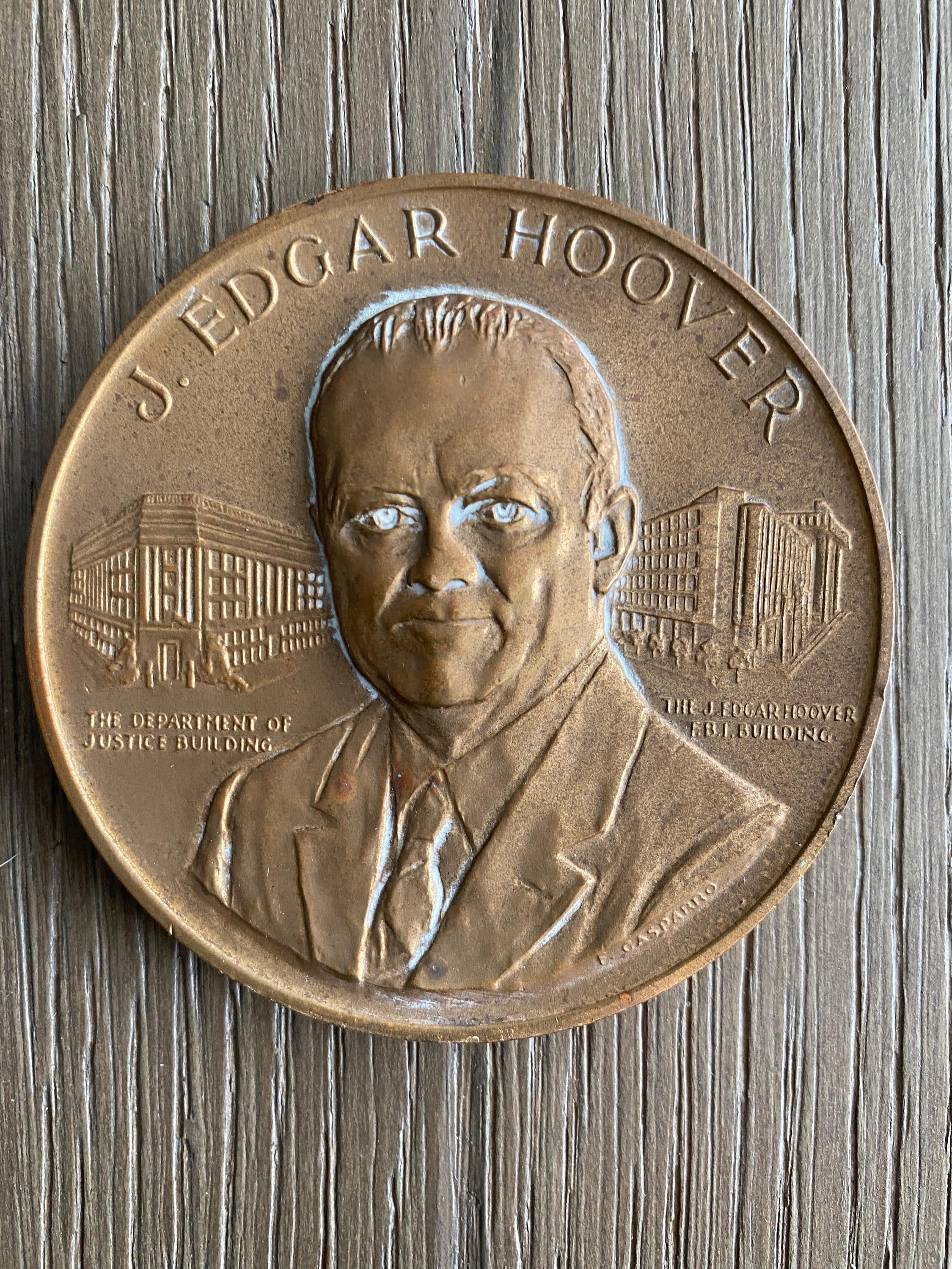 1972 J. Edgar Hoover FBI Bronze Medal Medallic Art Co Coin - Etsy