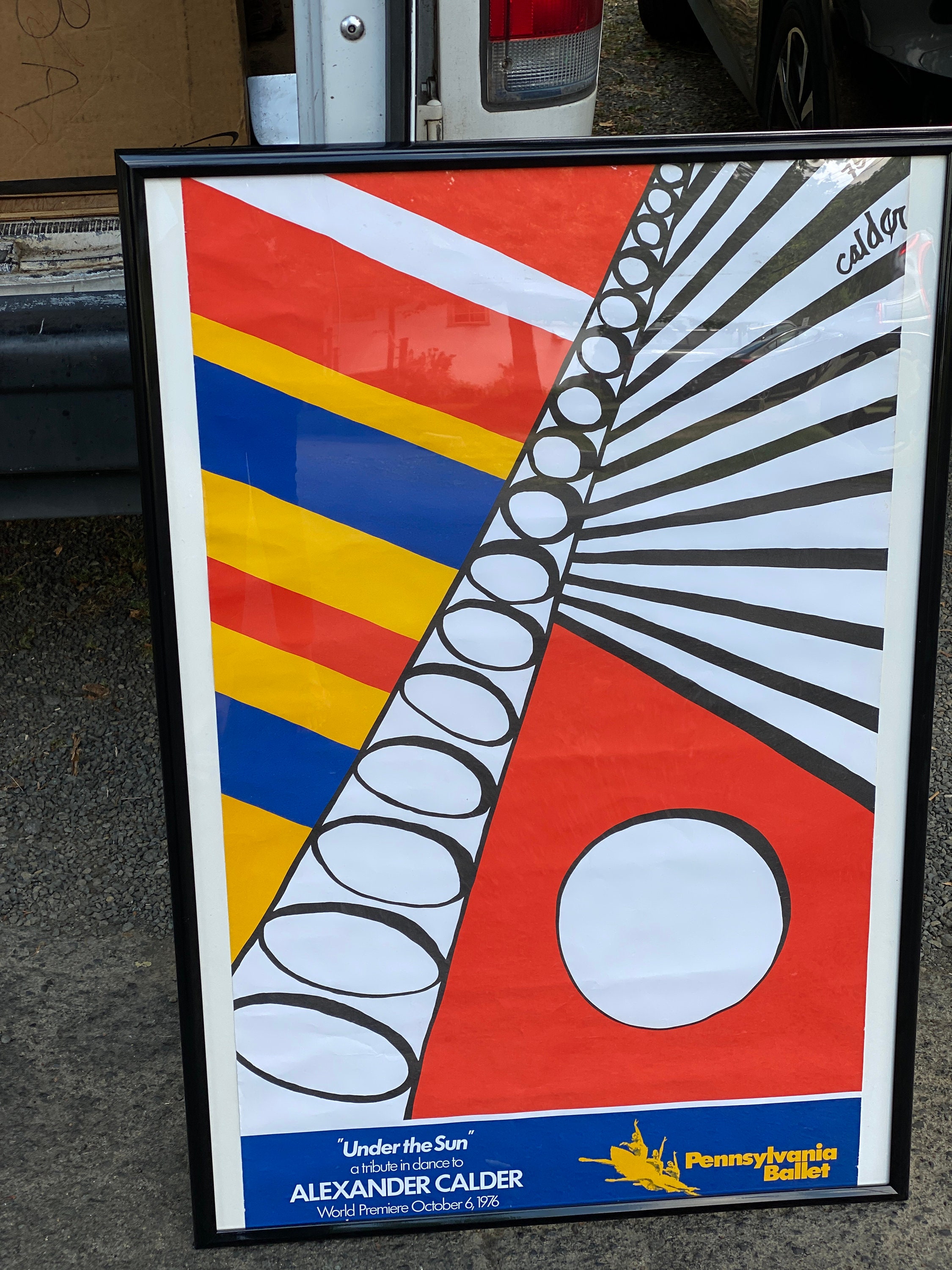 Alexander Calder Artists LITHOGRAPH Framed Under the Sun Signed 28” X ...